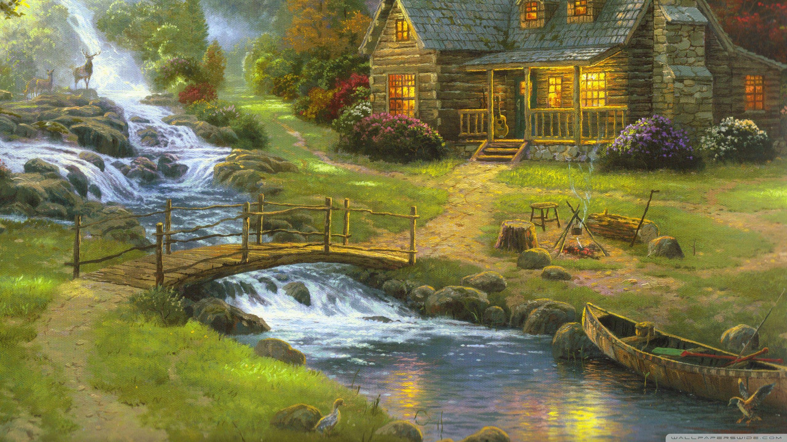 Thomas Kinkade Desktop Wallpapers - Top Free Thomas Kinkade Desktop ...