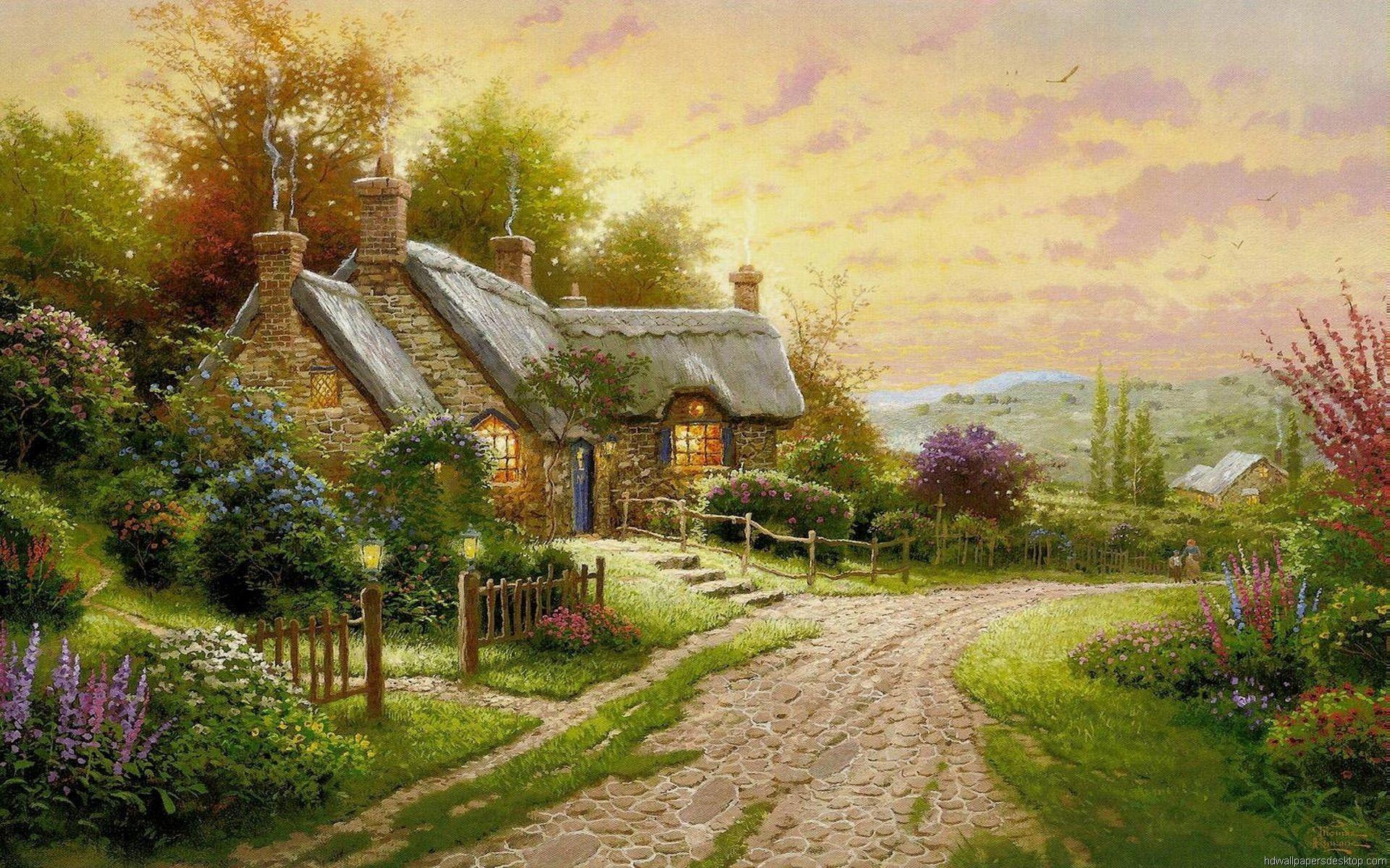 Thomas Kinkade Summer Wallpapers - Top Free Thomas Kinkade Summer ...
