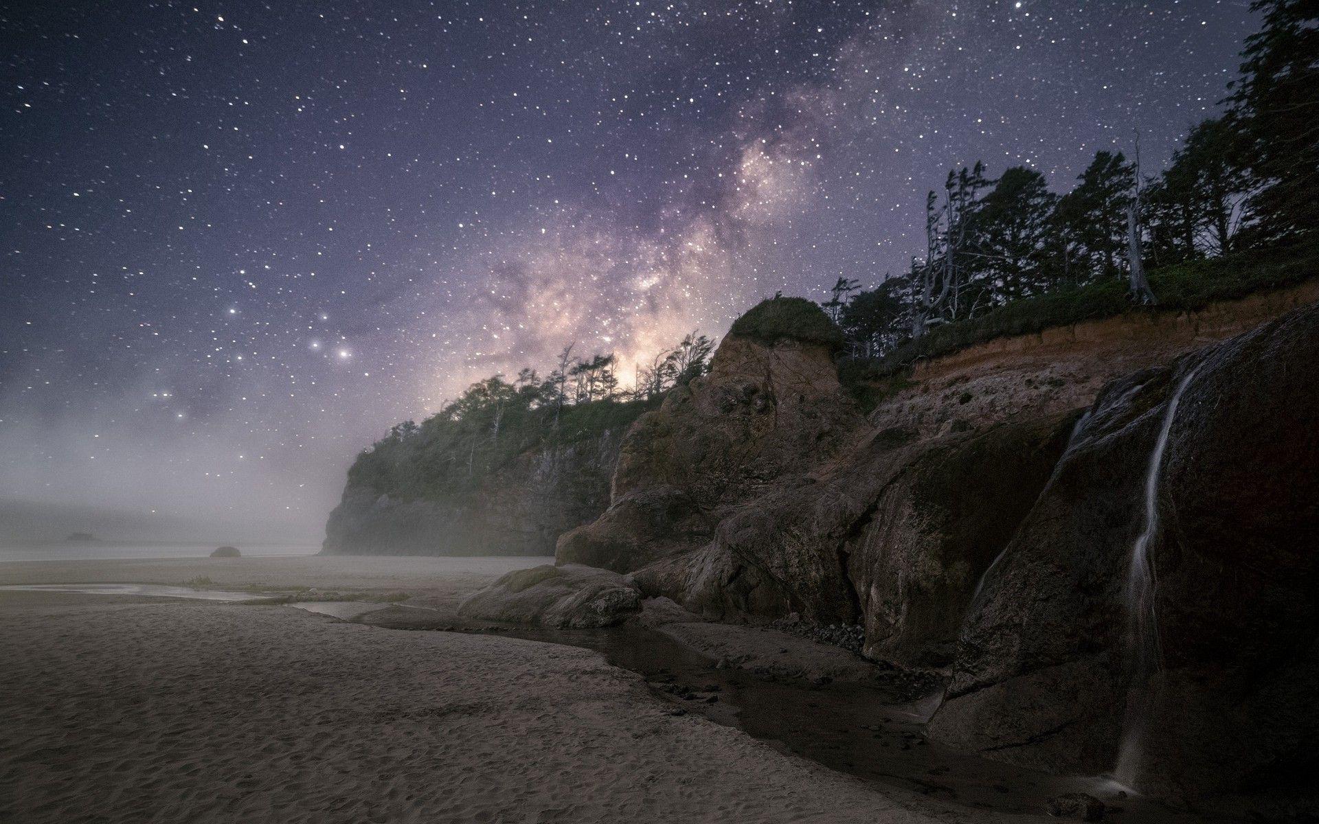 Milky Way Beach Wallpapers - Top Free Milky Way Beach Backgrounds ...