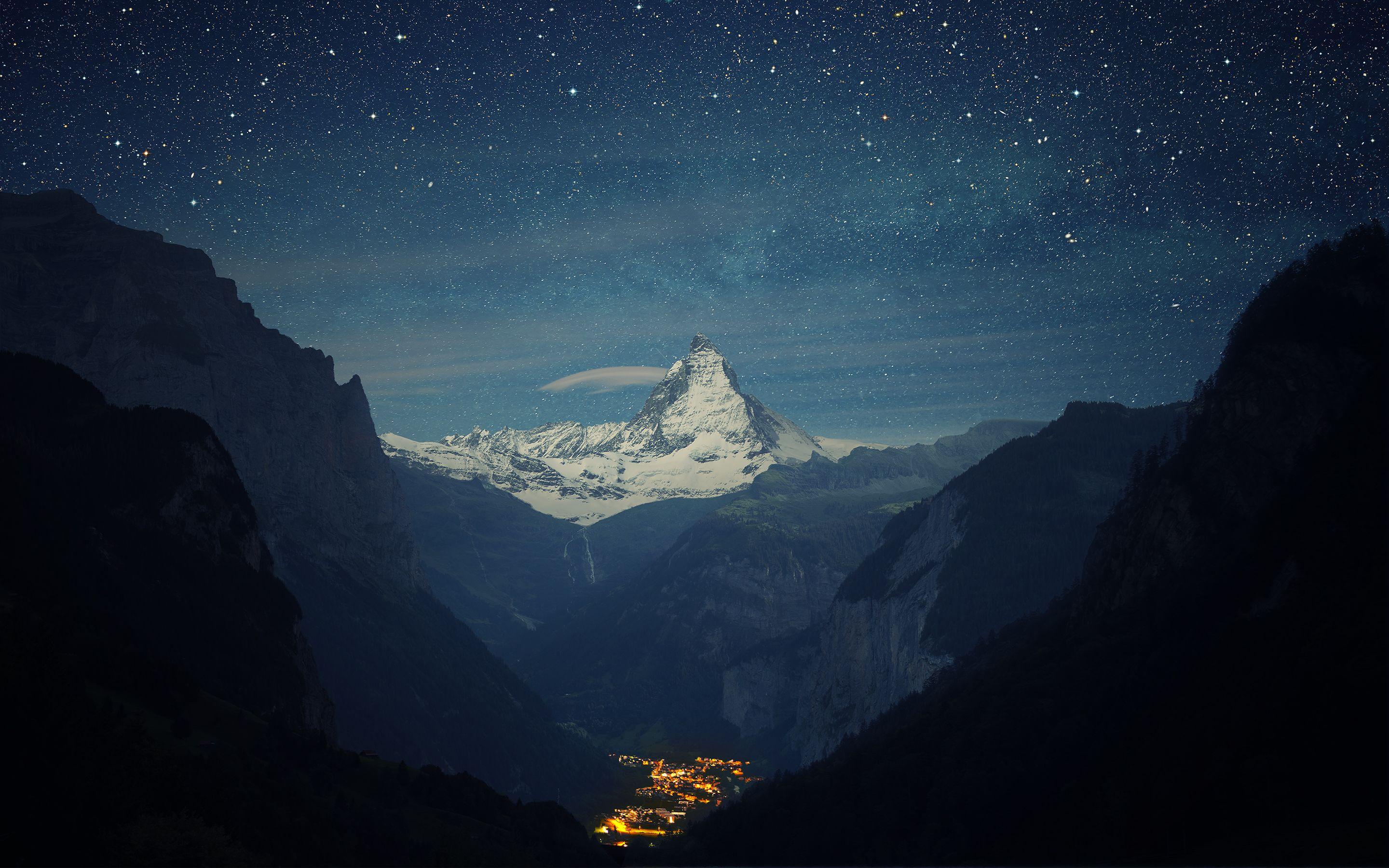 Mountains at Night Wallpapers - Top Free Mountains at Night Backgrounds ...