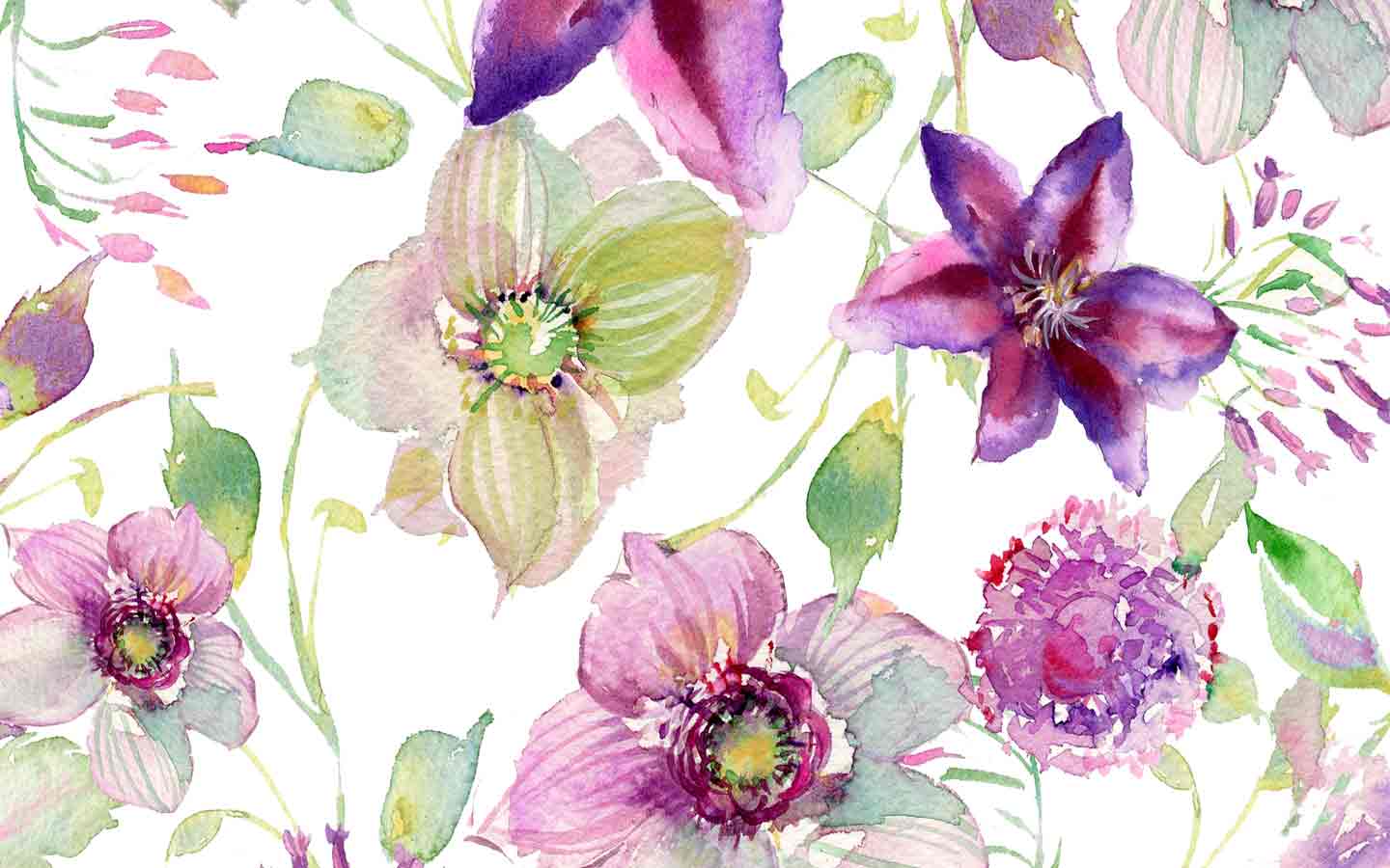 Flower Watercolor Wallpapers - Top Free Flower Watercolor Backgrounds ...