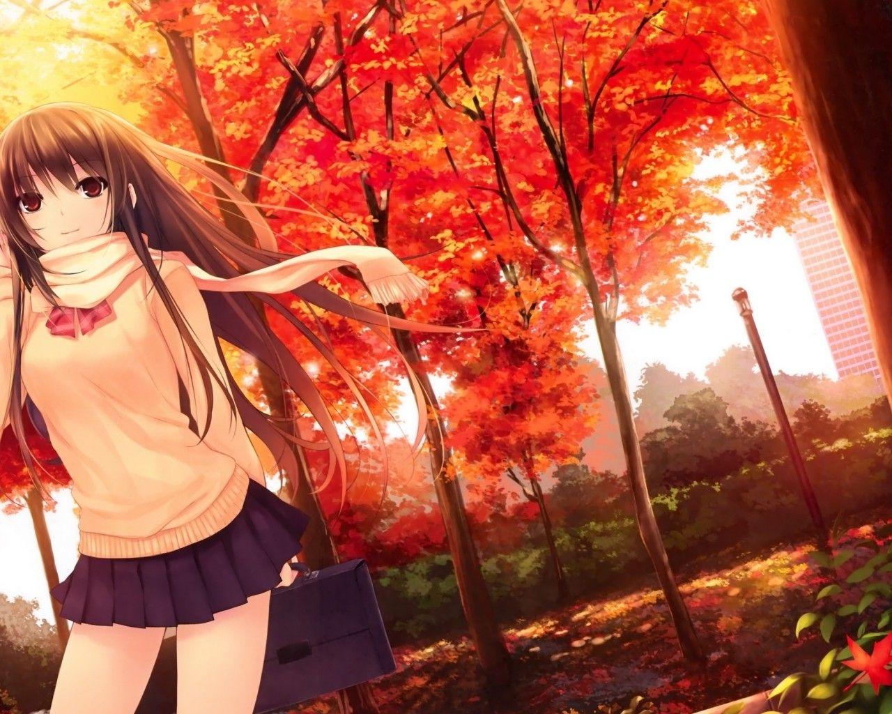 Anime Fall Wallpapers - Top Free Anime Fall Backgrounds - WallpaperAccess