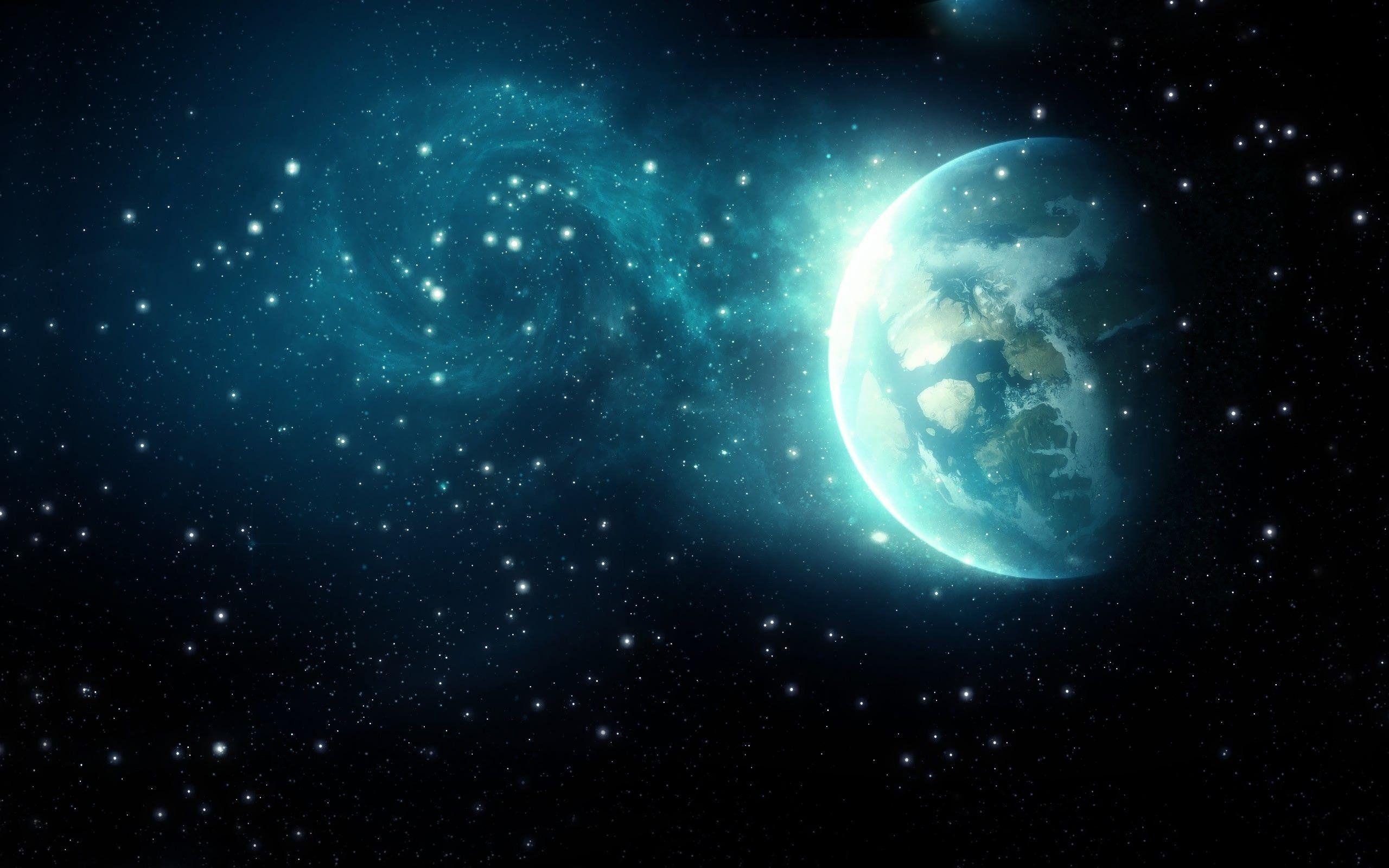 Blue Outer Space Wallpapers - Top Free Blue Outer Space Backgrounds ...