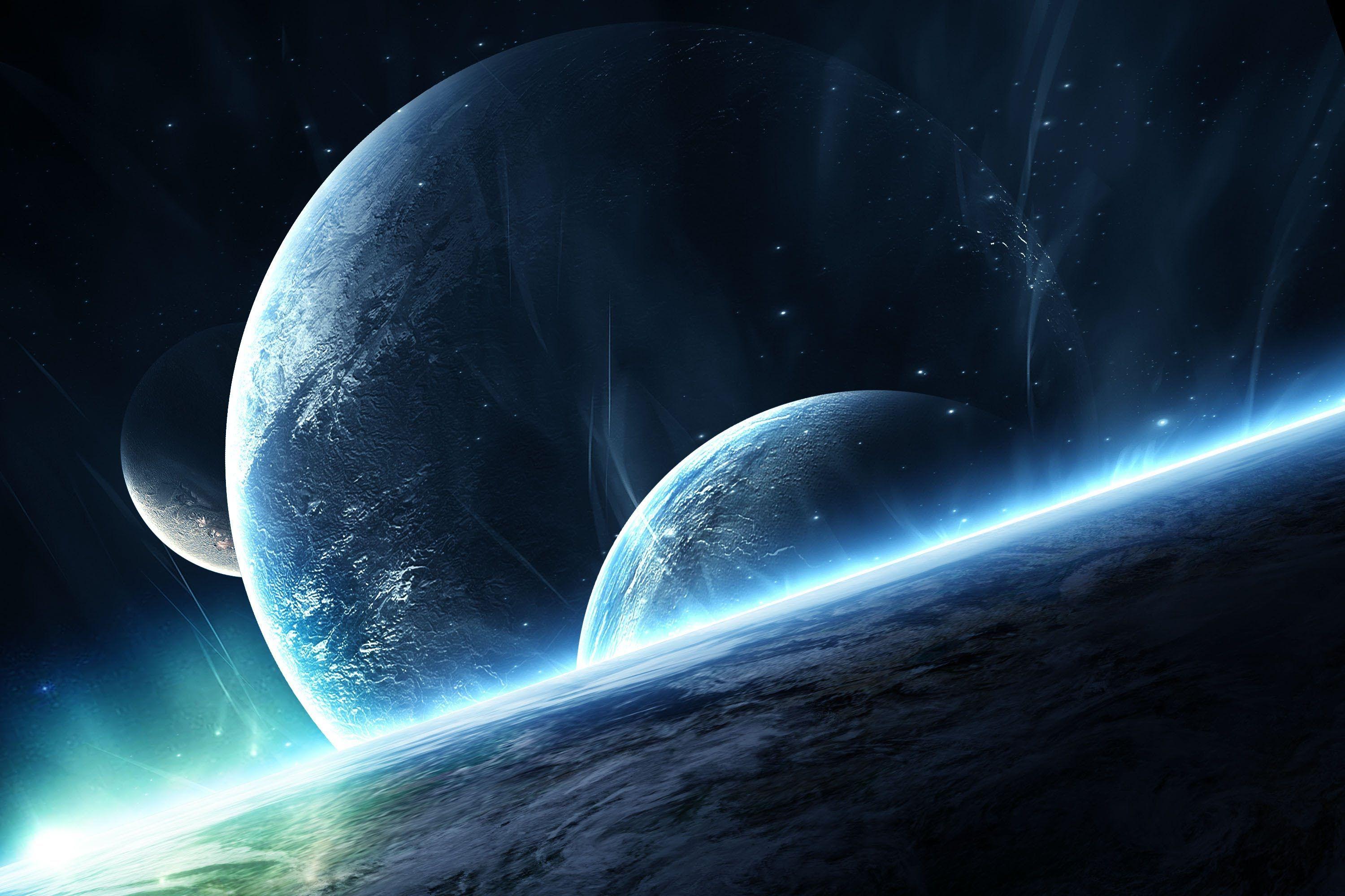 Blue Outer Space Wallpapers - Top Free Blue Outer Space Backgrounds ...
