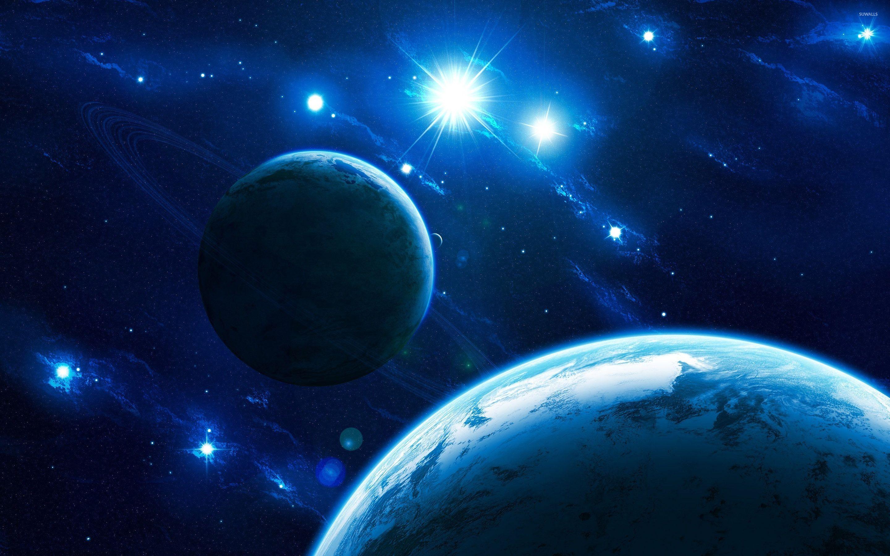 Blue Outer Space Wallpapers - Top Free Blue Outer Space Backgrounds ...