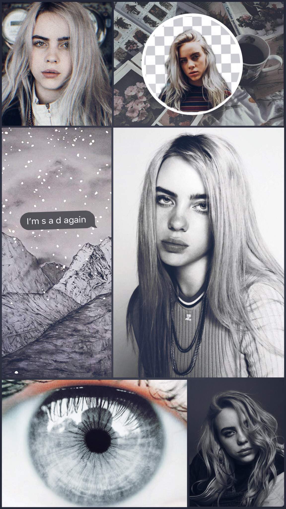Billie Eilish Collage Wallpapers - Top Free Billie Eilish Collage ...