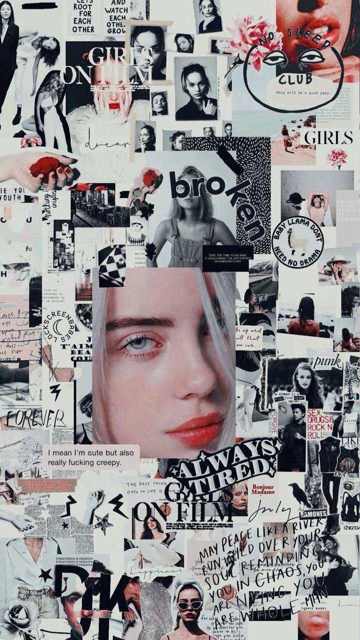 Billie Eilish Collage Wallpapers - Top Free Billie Eilish Collage ...