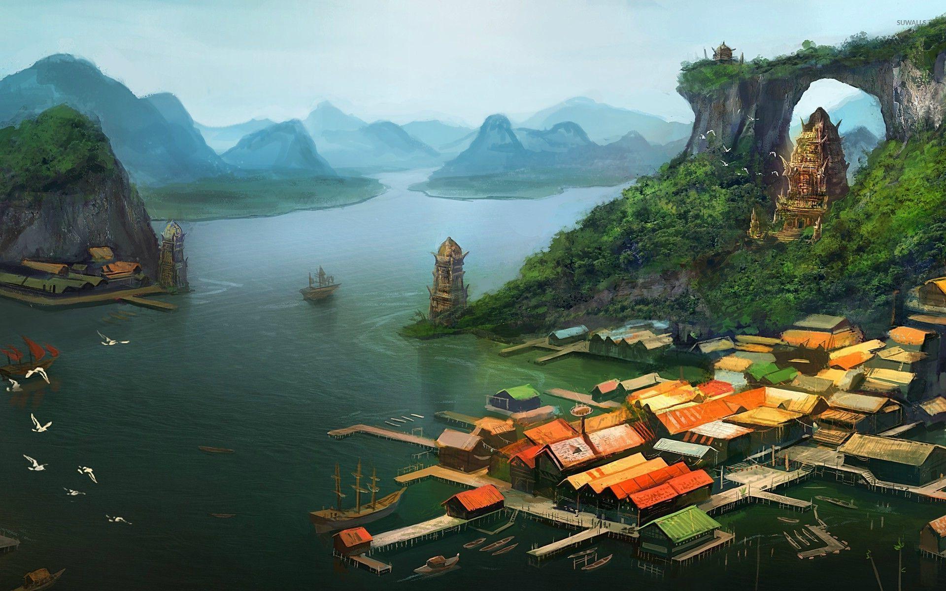 Fantasy Town Wallpapers - Top Free Fantasy Town Backgrounds ...