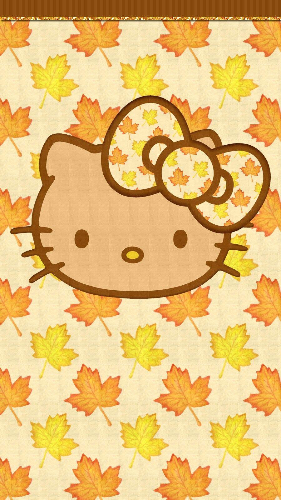 Hello Kitty Autumn Wallpapers - Top Free Hello Kitty Autumn Backgrounds ...