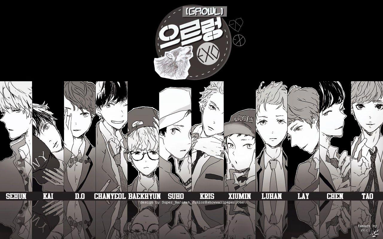 Exo Growl Wallpapers - Top Free Exo Growl Backgrounds - WallpaperAccess
