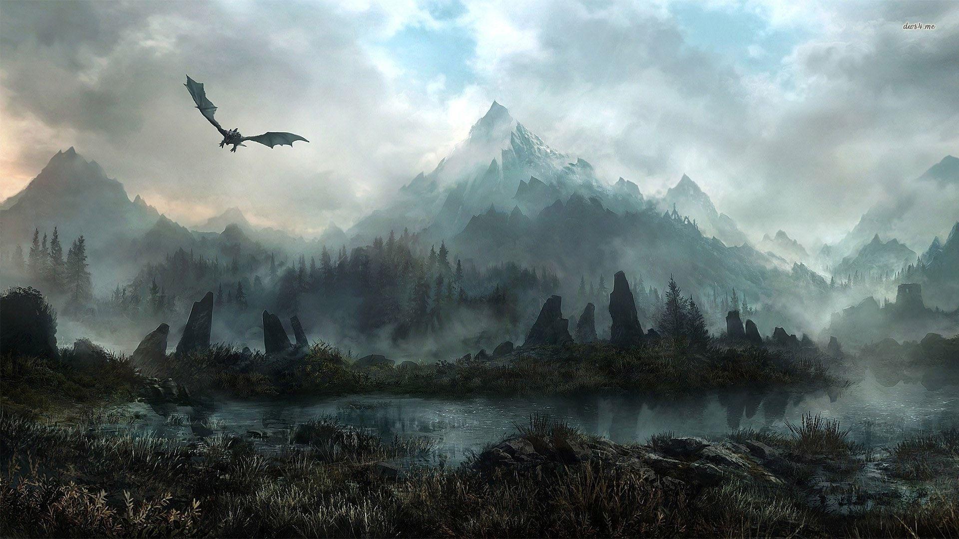 Skyrim HD Mountain Wallpapers - Top Free Skyrim HD Mountain Backgrounds ...