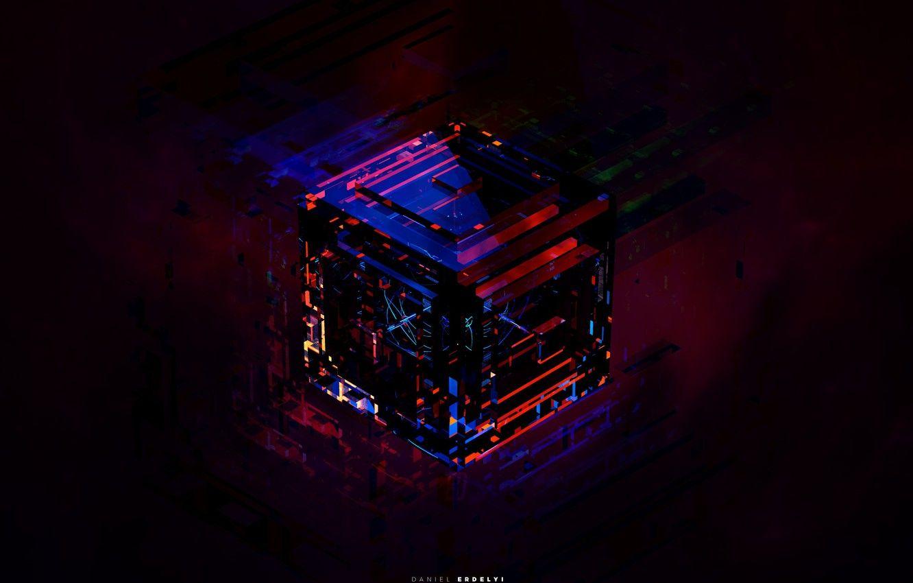 Neon Cube Wallpapers - Top Free Neon Cube Backgrounds - WallpaperAccess