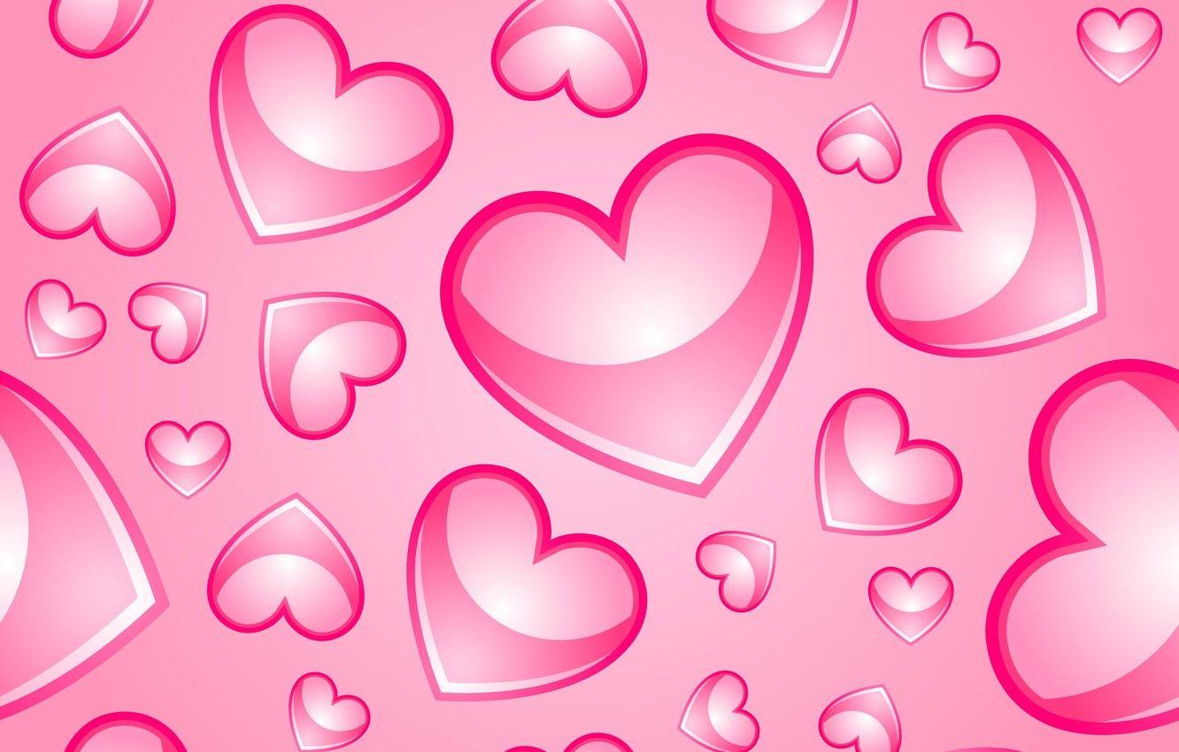 Pink Heart Desktop Wallpapers - Top Free Pink Heart Desktop Backgrounds ...