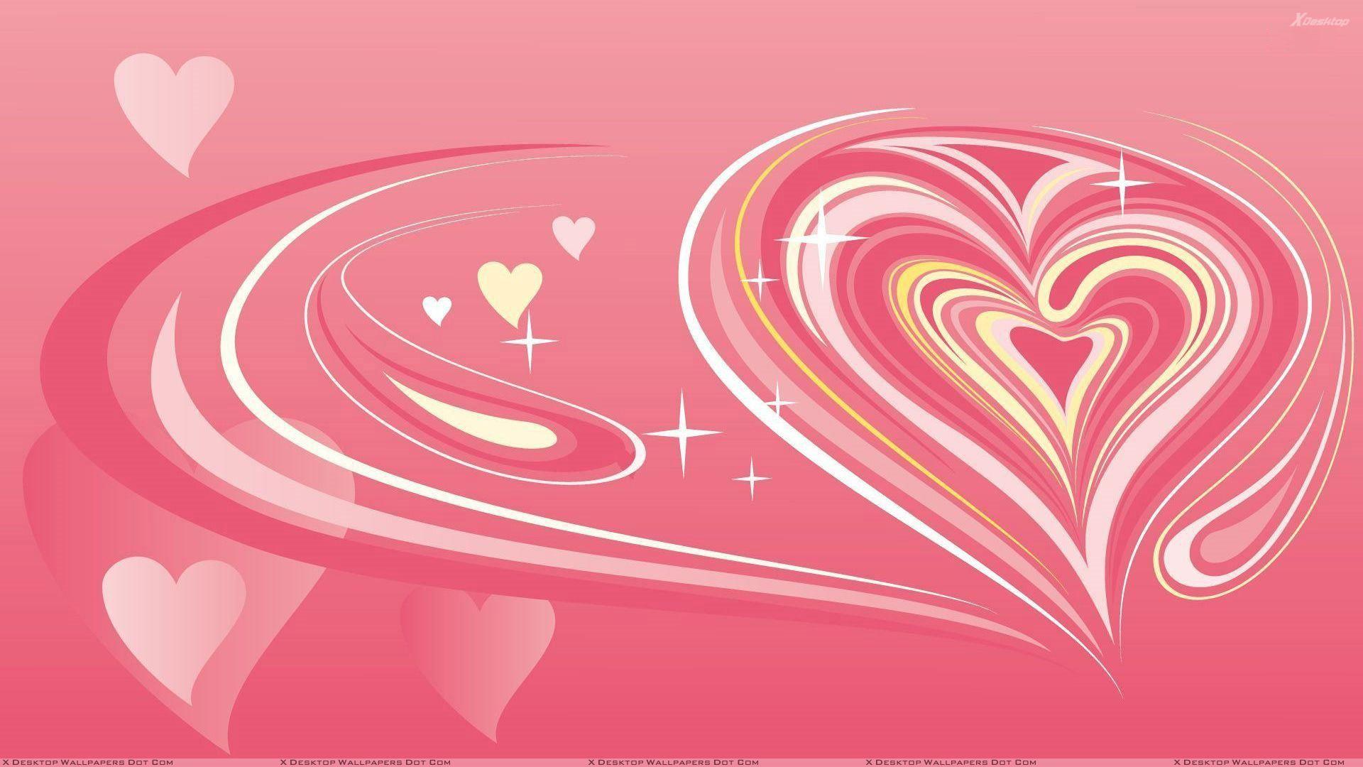 Pink Heart Desktop Wallpapers - Top Free Pink Heart Desktop Backgrounds ...