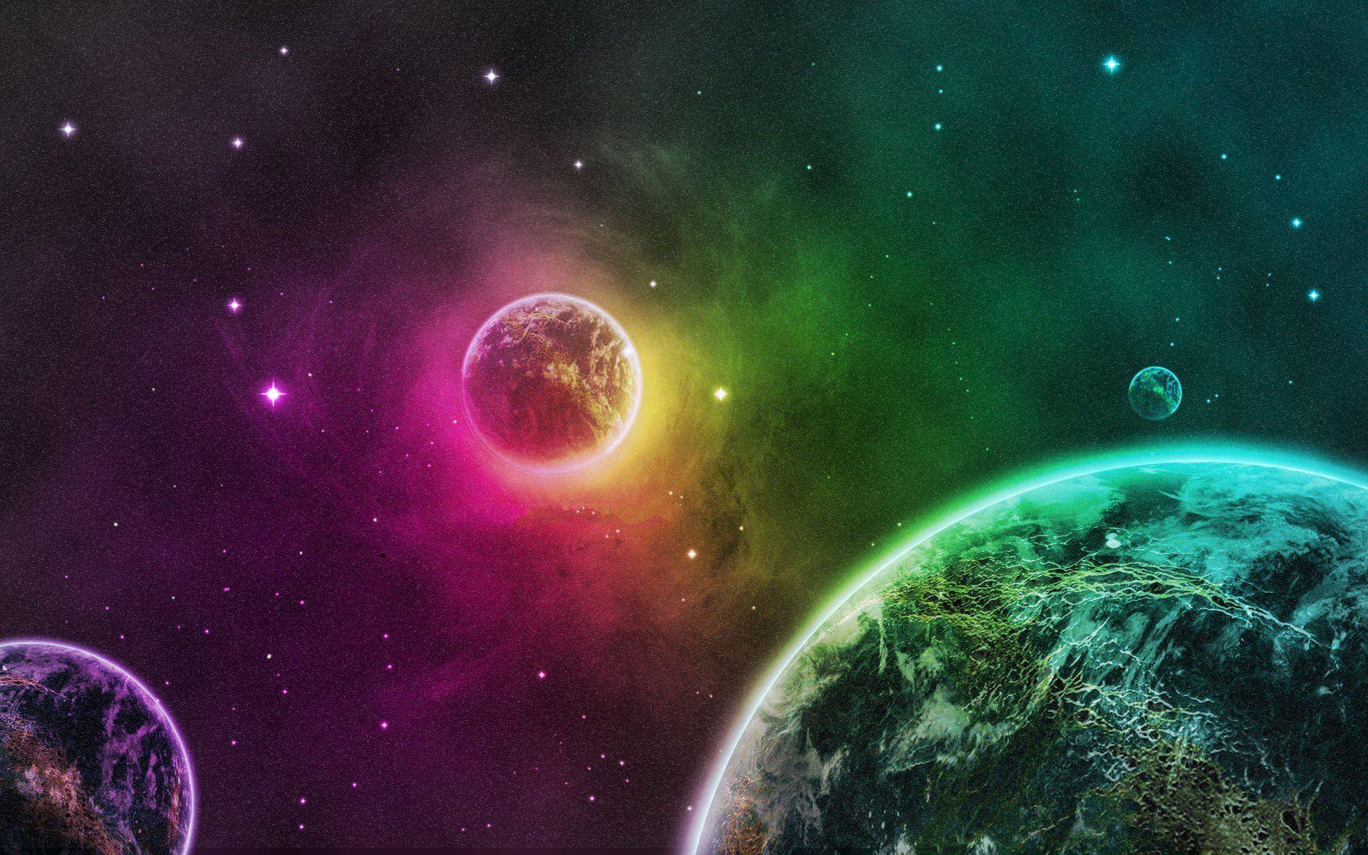 Purple And Green Space Wallpapers Top Free Purple And Green Space