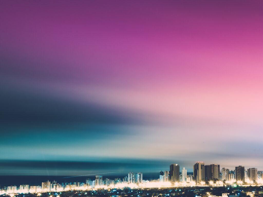 Purple Cityscape Wallpapers - Top Free Purple Cityscape Backgrounds ...