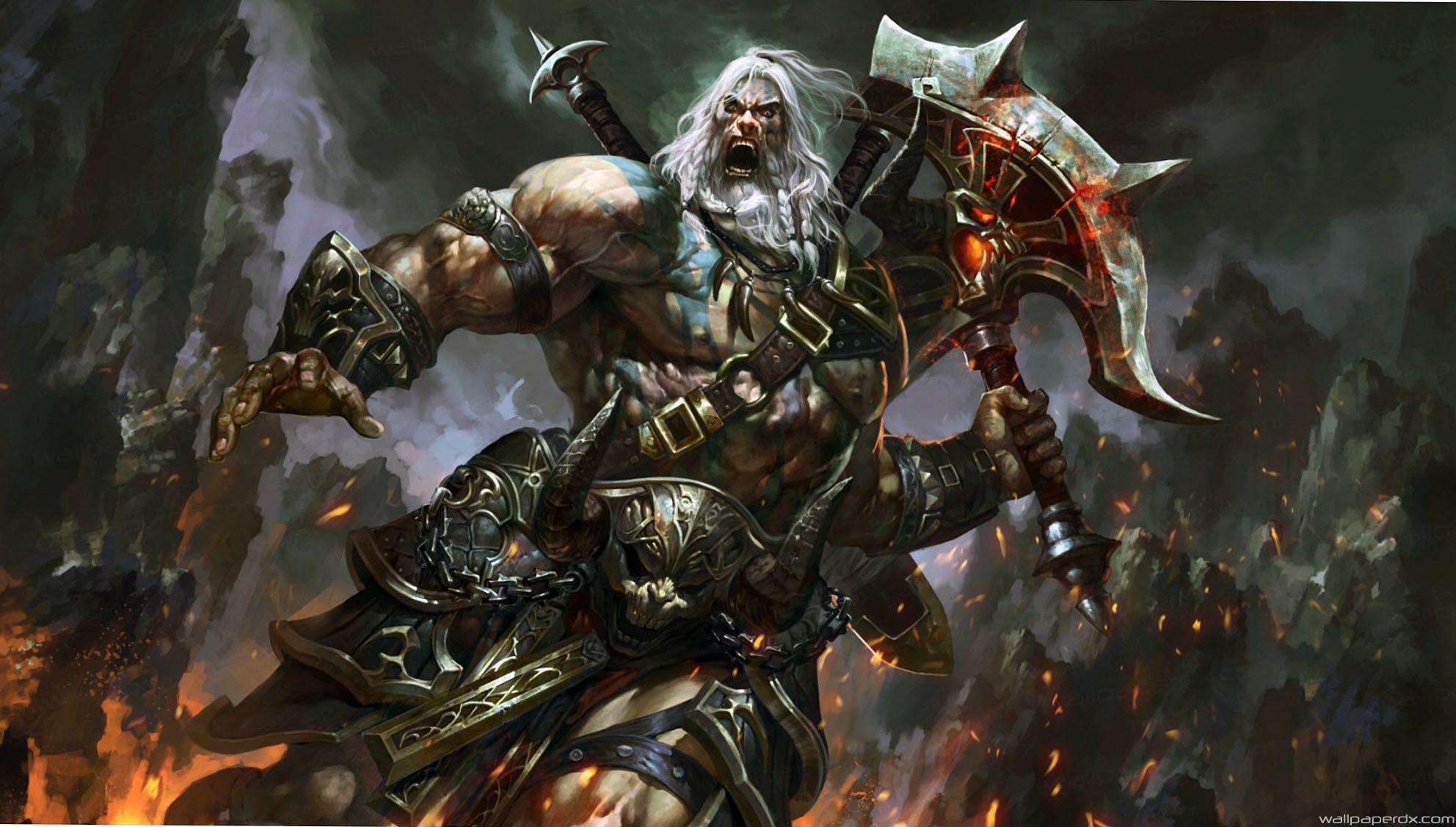 Diablo 3 Barbarian Wallpapers - Top Free Diablo 3 Barbarian Backgrounds ...