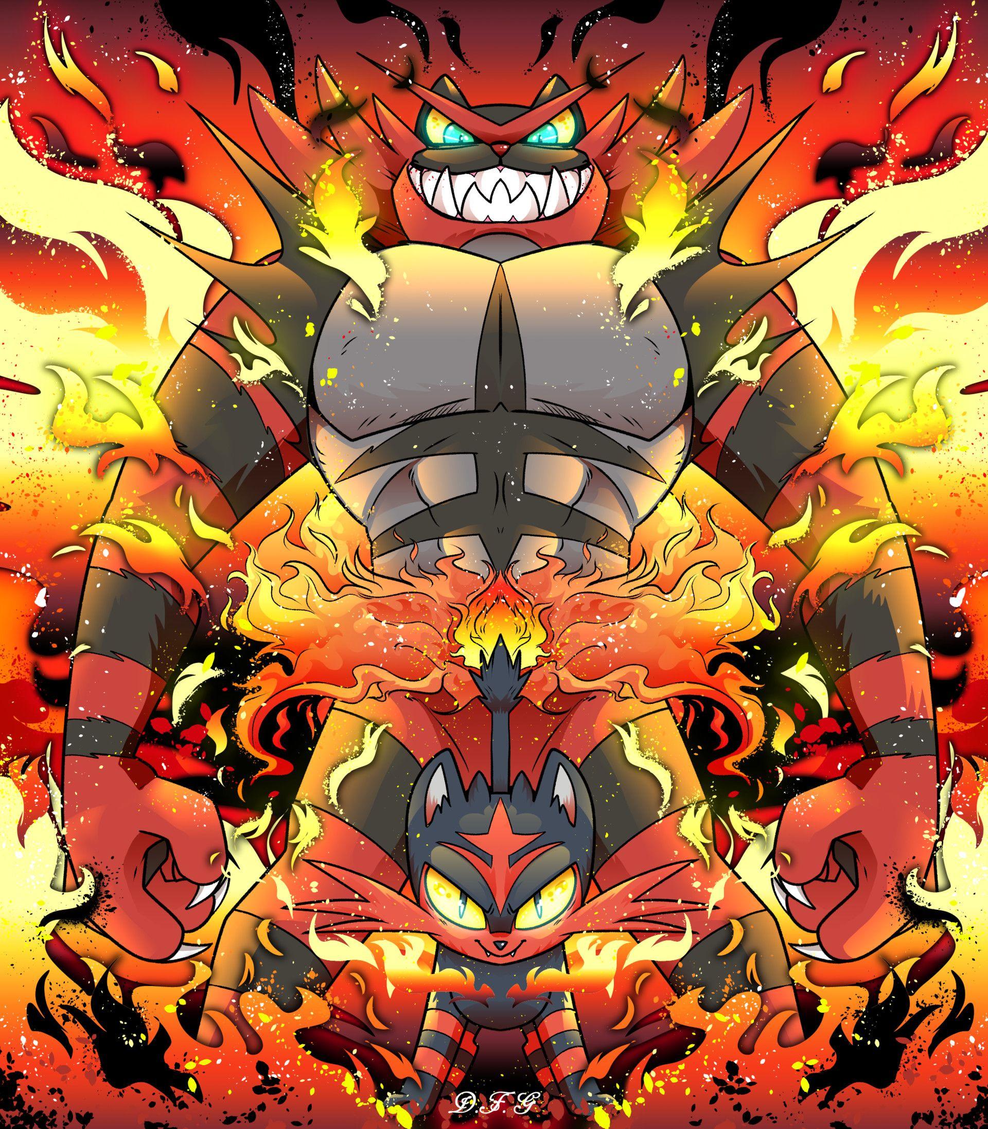Incineroar Pokémon Wallpapers - Top Free Incineroar Pokémon Backgrounds ...