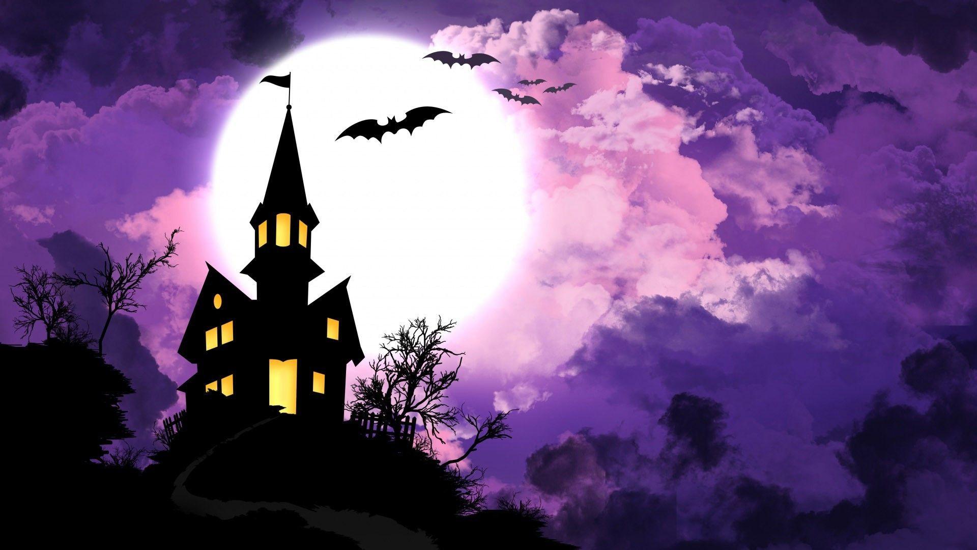 Halloween Castle Wallpapers - Top Free Halloween Castle Backgrounds ...