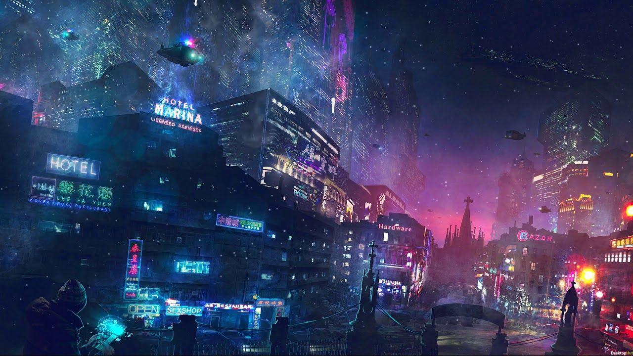 Blue Cyberpunk Wallpapers - Top Free Blue Cyberpunk Backgrounds ...