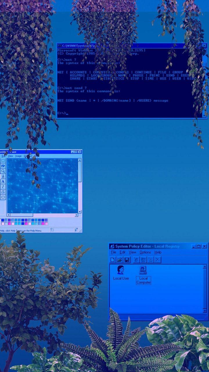 Blue Vaporwave Wallpapers - Top Free Blue Vaporwave Backgrounds ...