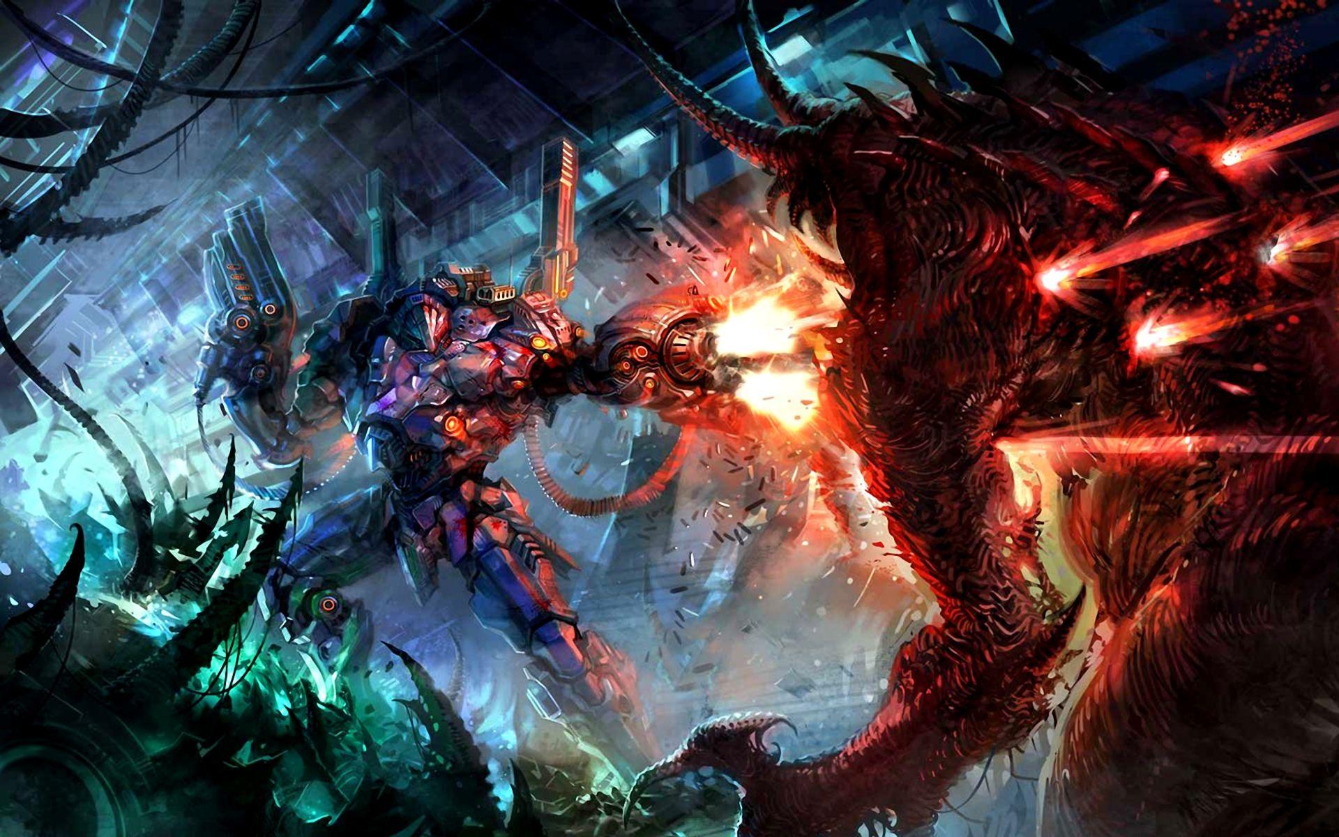 Sci-Fi Monster Wallpapers - Top Free Sci-Fi Monster Backgrounds ...