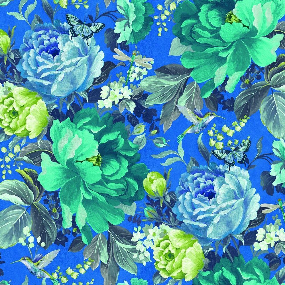 Blue Floral Phone Wallpapers - Top Free Blue Floral Phone Backgrounds ...