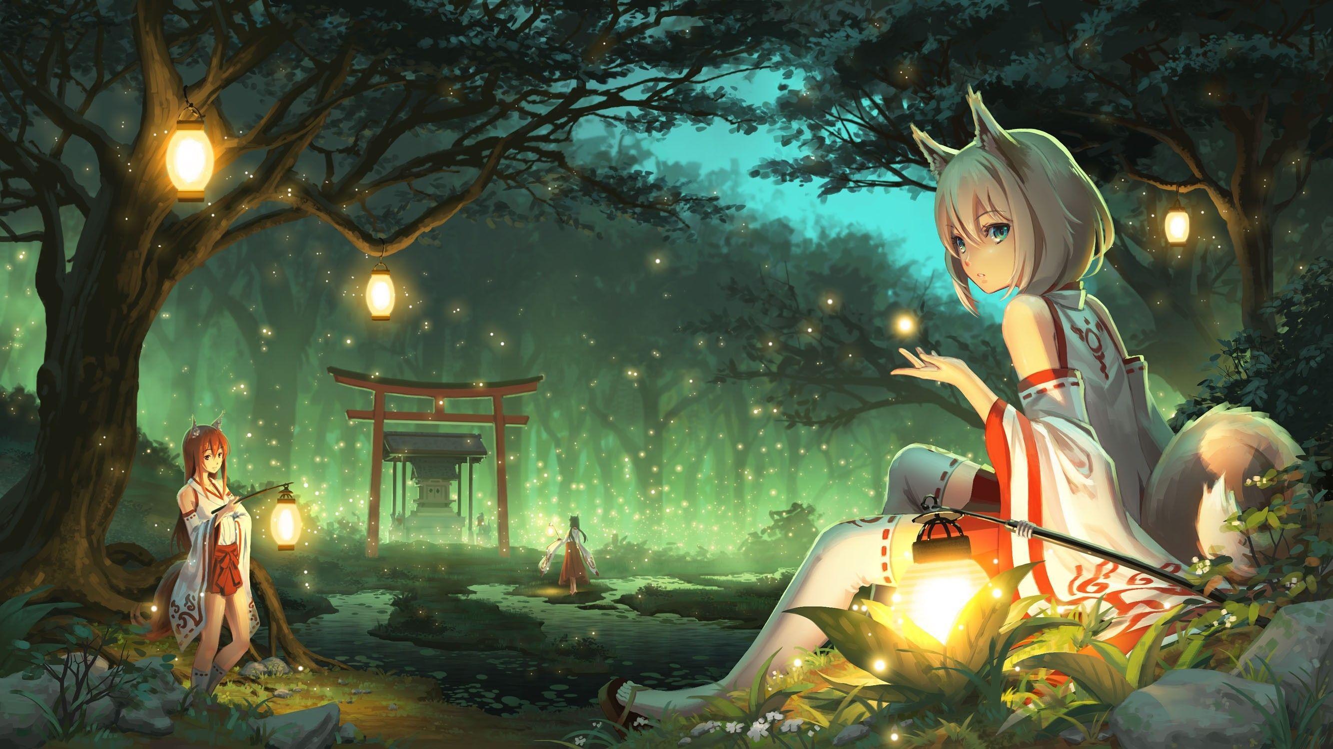Anime Kitsune Wallpapers - Top Free Anime Kitsune Backgrounds ...
