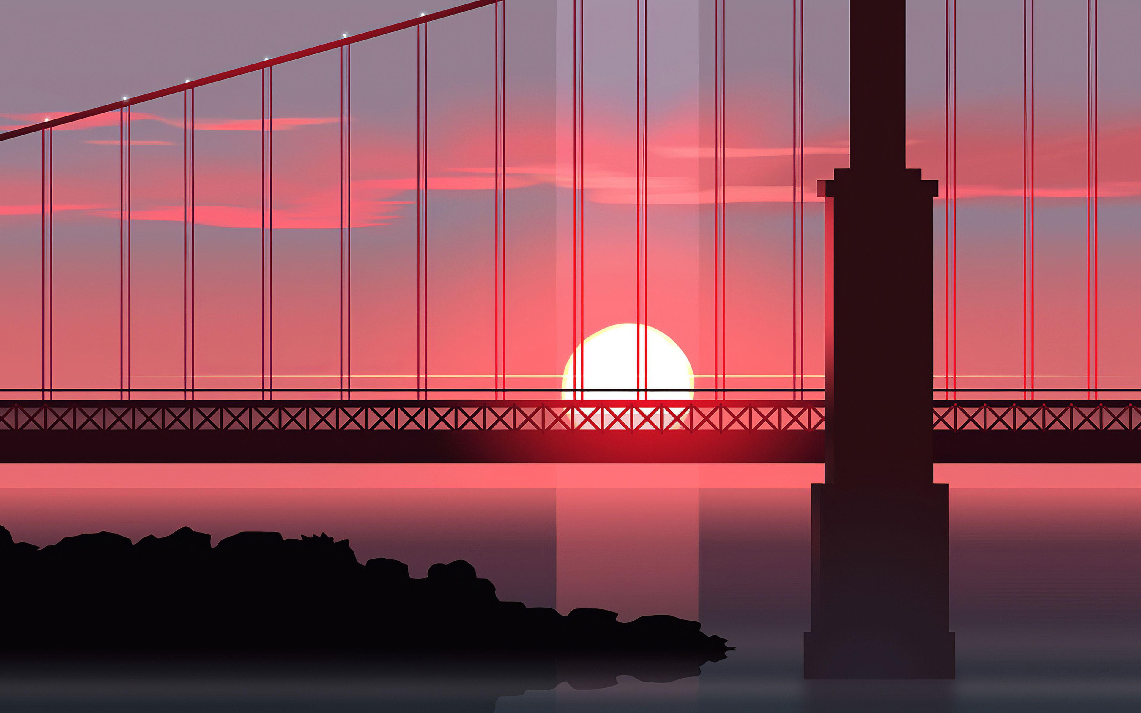 Bridge Sunset Wallpapers - Top Free Bridge Sunset Backgrounds ...