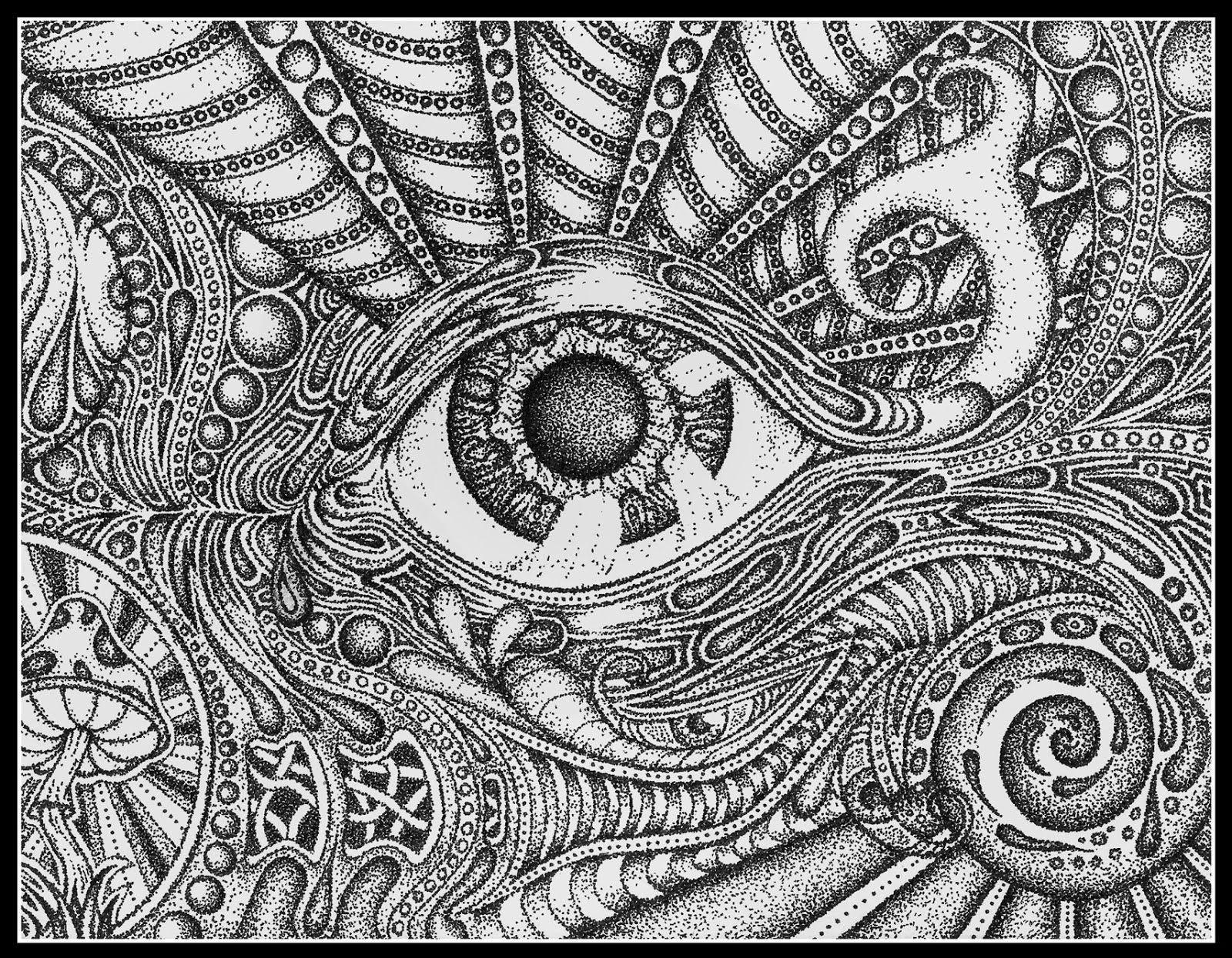 Black and White Psychedelic Wallpapers - Top Free Black and White ...