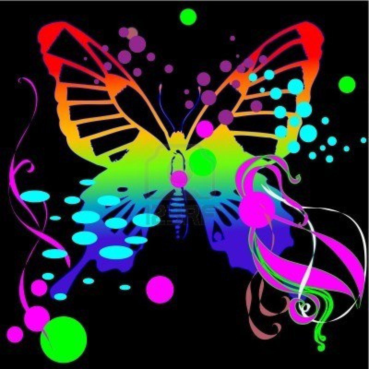 Awesome Neon Butterfly Wallpapers - Top Free Awesome Neon Butterfly ...