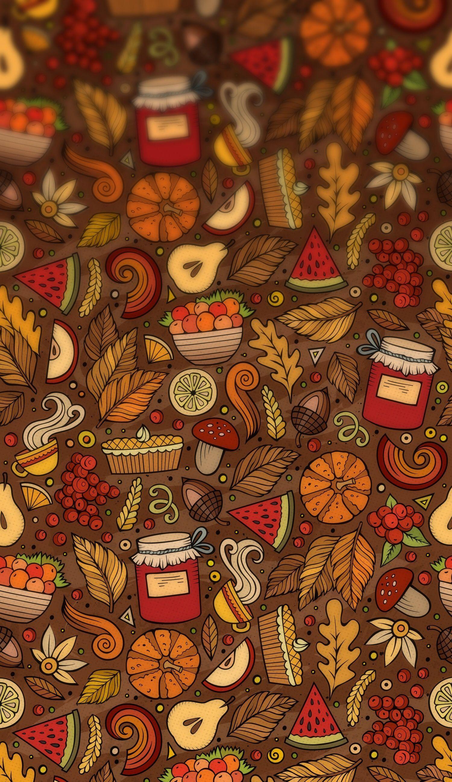 Thanksgiving Pattern Wallpapers - Top Free Thanksgiving Pattern ...