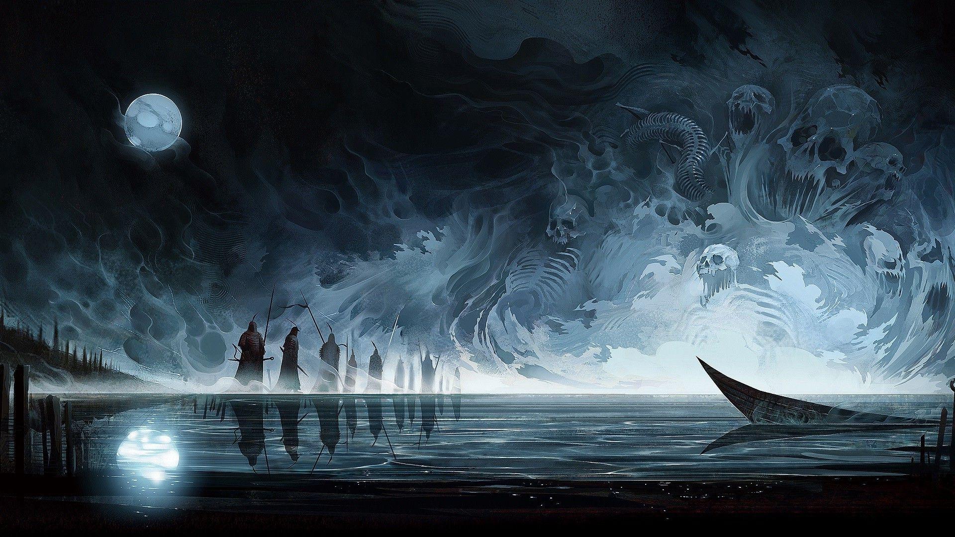 Water Skull Wallpapers - Top Free Water Skull Backgrounds - WallpaperAccess