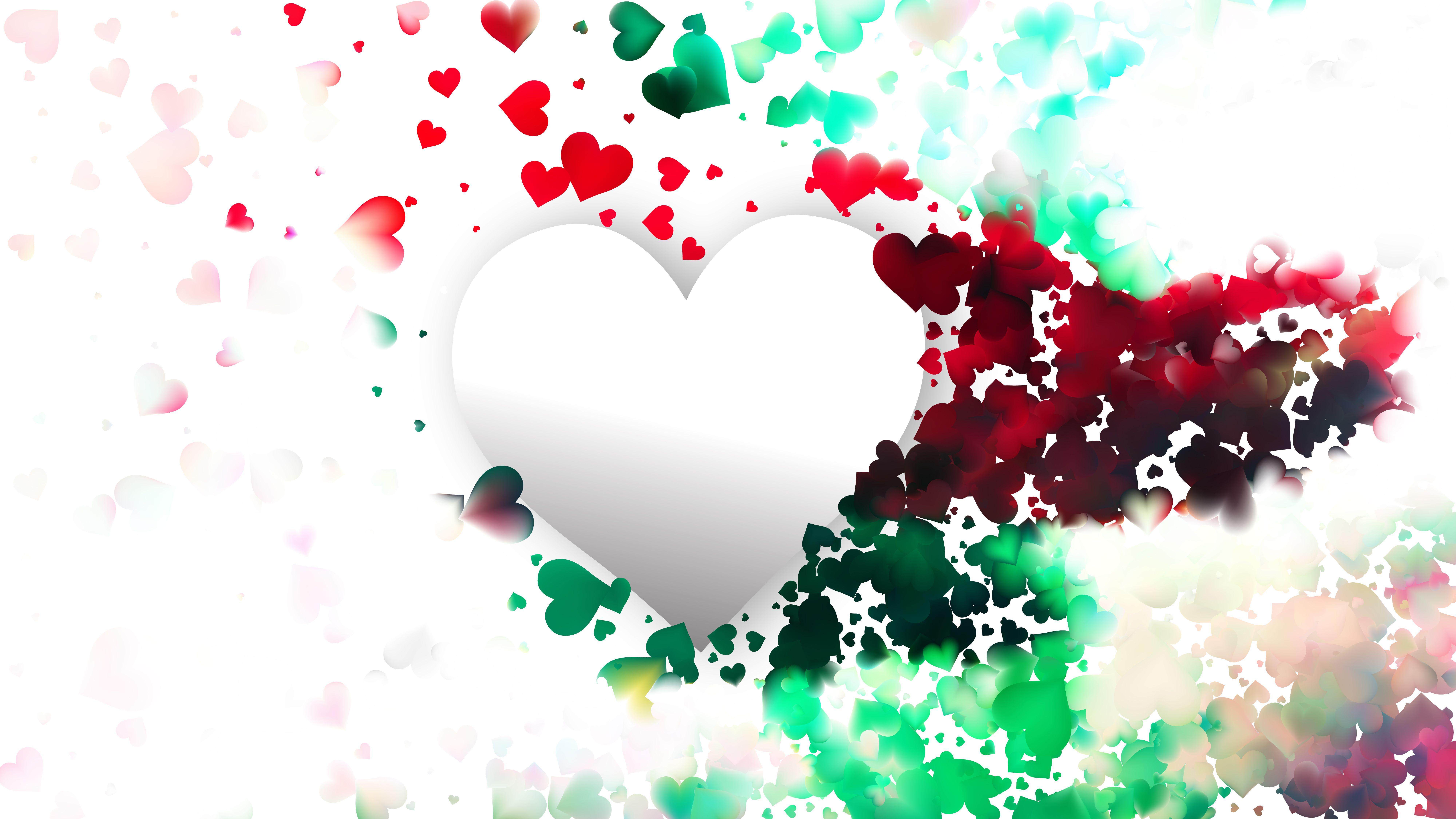 Colorful Abstract Hearts Wallpapers - Top Free Colorful Abstract Hearts ...
