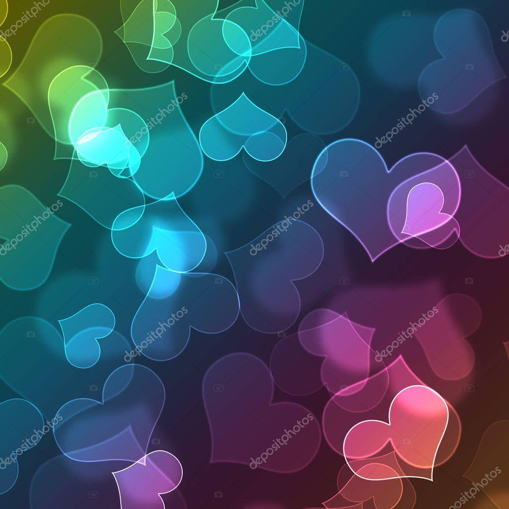 Colorful Abstract Hearts Wallpapers - Top Free Colorful Abstract Hearts ...