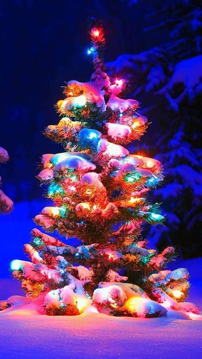 Christmas Lights Snow Wallpapers - Top Free Christmas Lights Snow ...