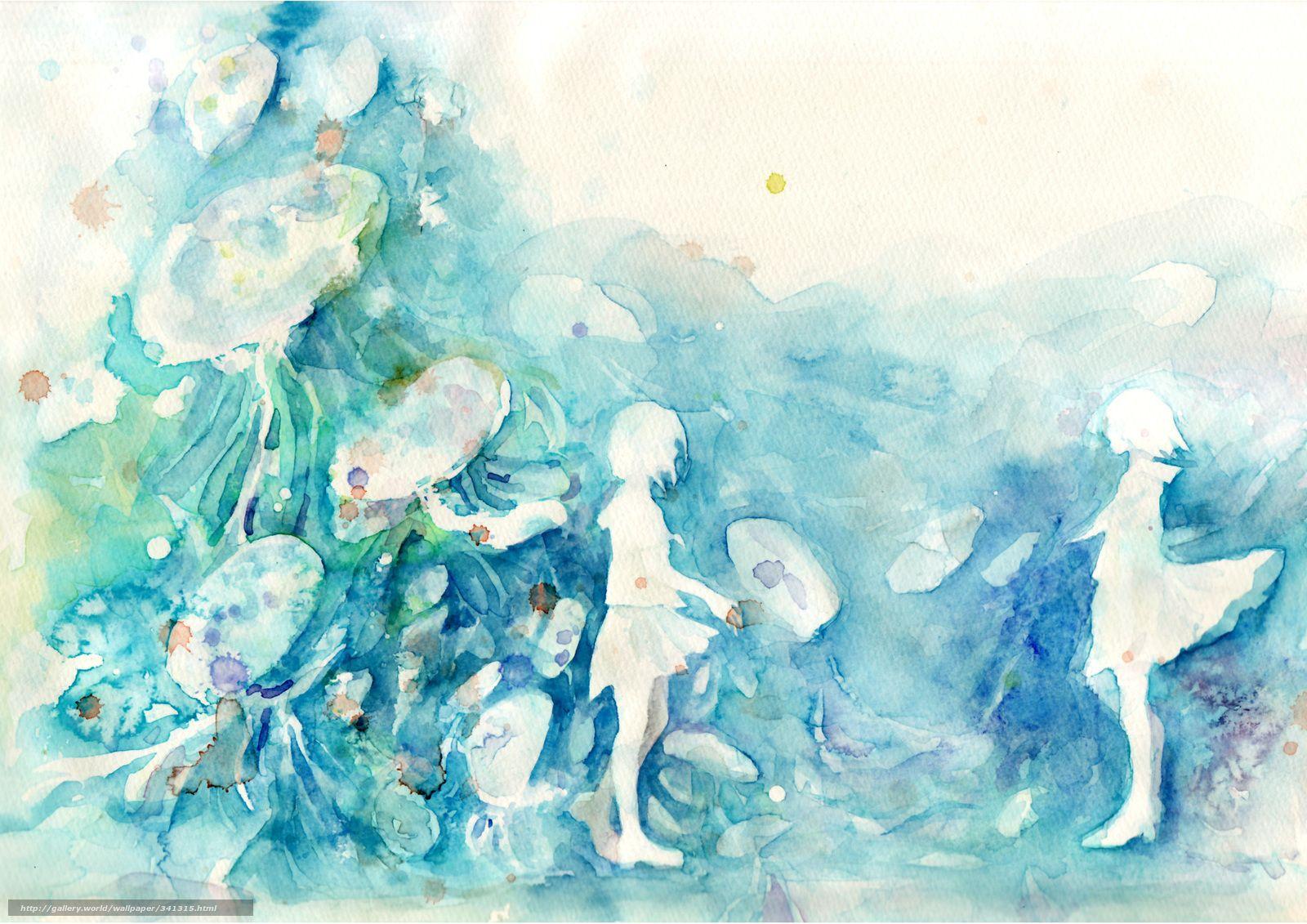 Anime Watercolor Wallpapers - Top Free Anime Watercolor Backgrounds ...