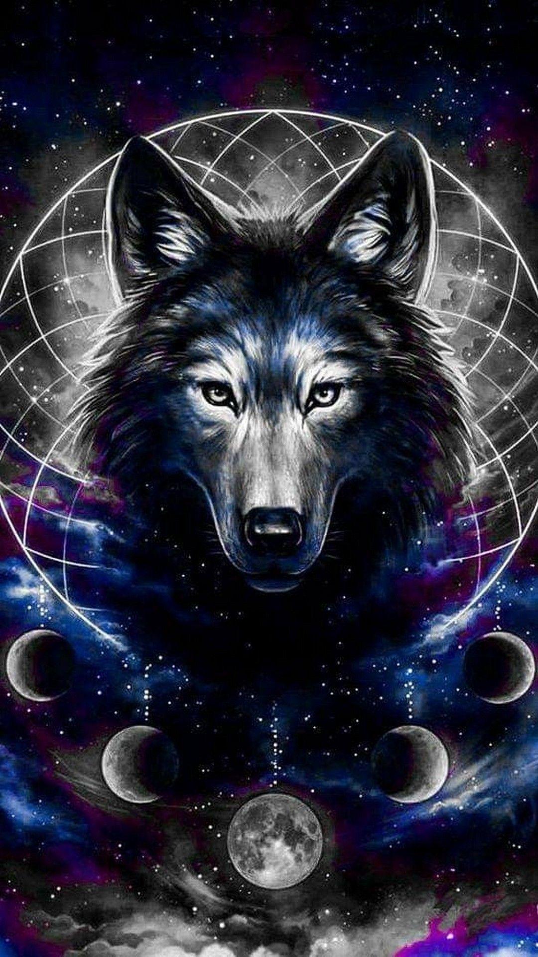 Cool Wolf Art Wallpapers - Top Free Cool Wolf Art Backgrounds ...
