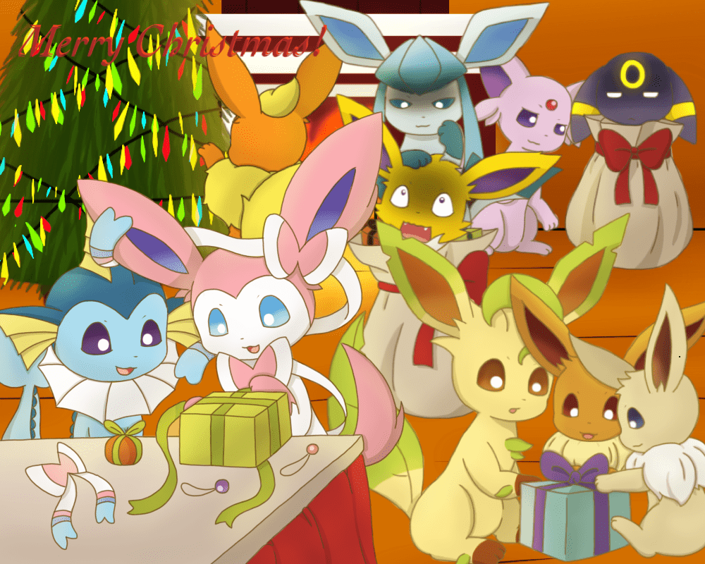 Christmas Eevee Wallpapers - Top Free Christmas Eevee Backgrounds ...