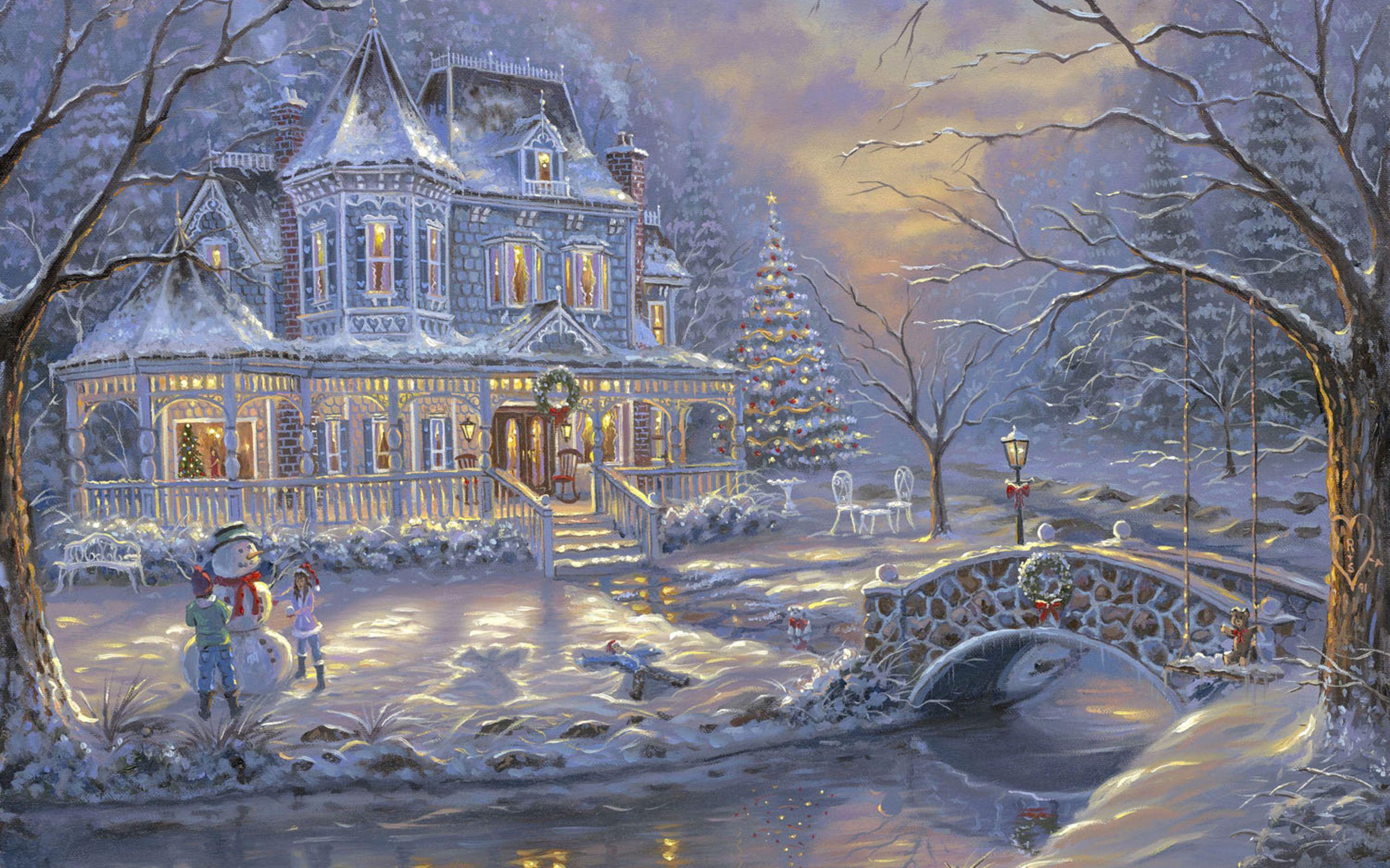 Christmas House Wallpapers - Top Free Christmas House Backgrounds ...