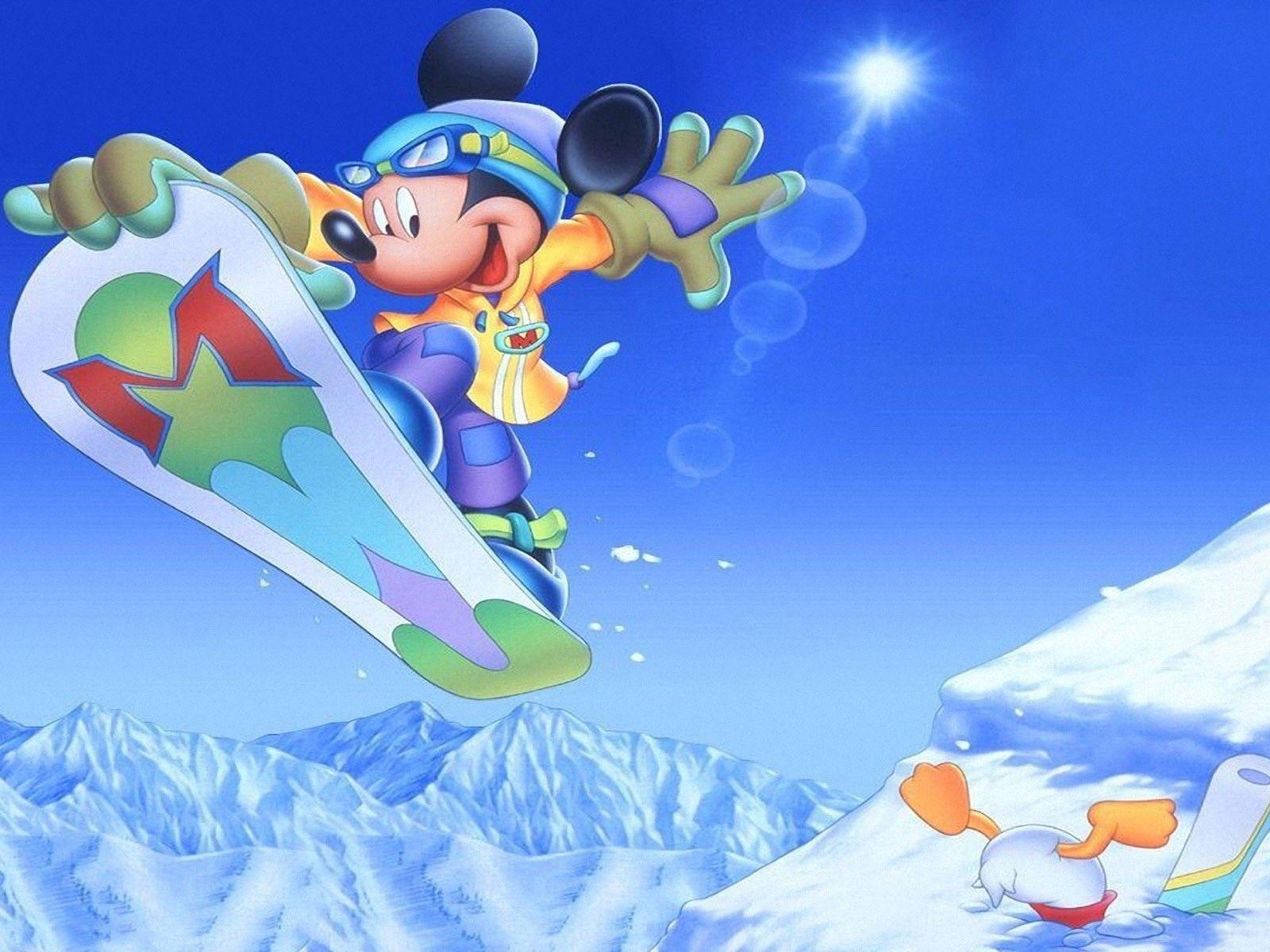 Mickey Mouse Winter Wallpapers - Top Free Mickey Mouse Winter ...