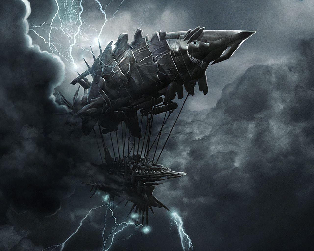 Steampunk Airship Wallpapers - Top Free Steampunk Airship Backgrounds ...