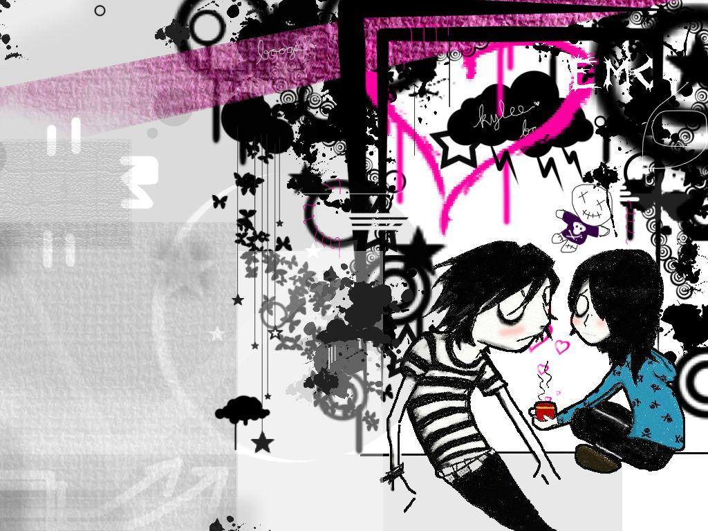 Emo Couple Wallpapers - Top Free Emo Couple Backgrounds - WallpaperAccess