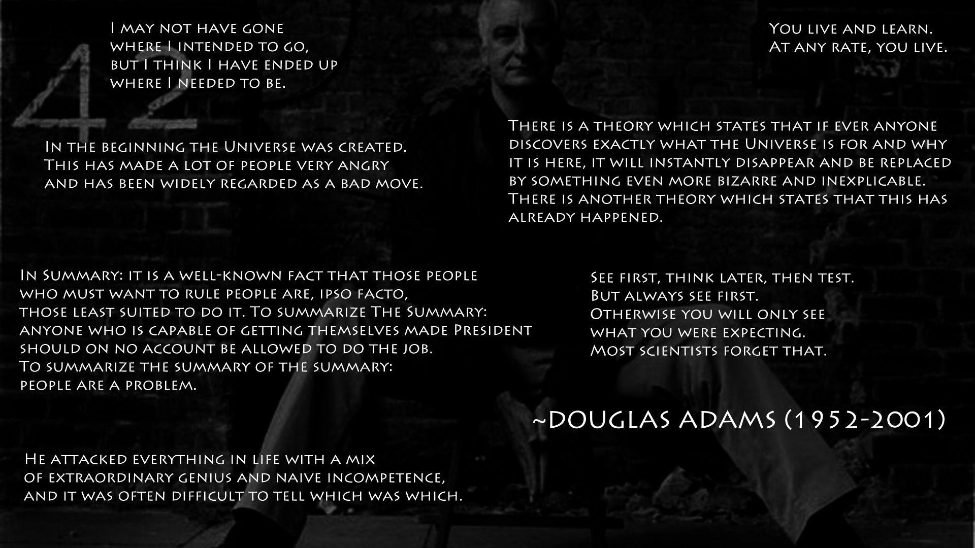 Douglas Adams Wallpapers - Top Free Douglas Adams Backgrounds ...
