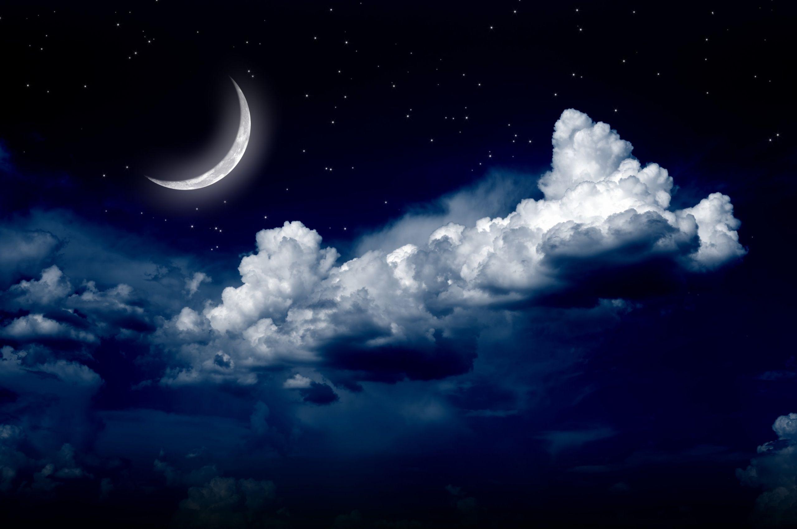 Moon Stars Wallpapers - Top Free Moon Stars Backgrounds - WallpaperAccess