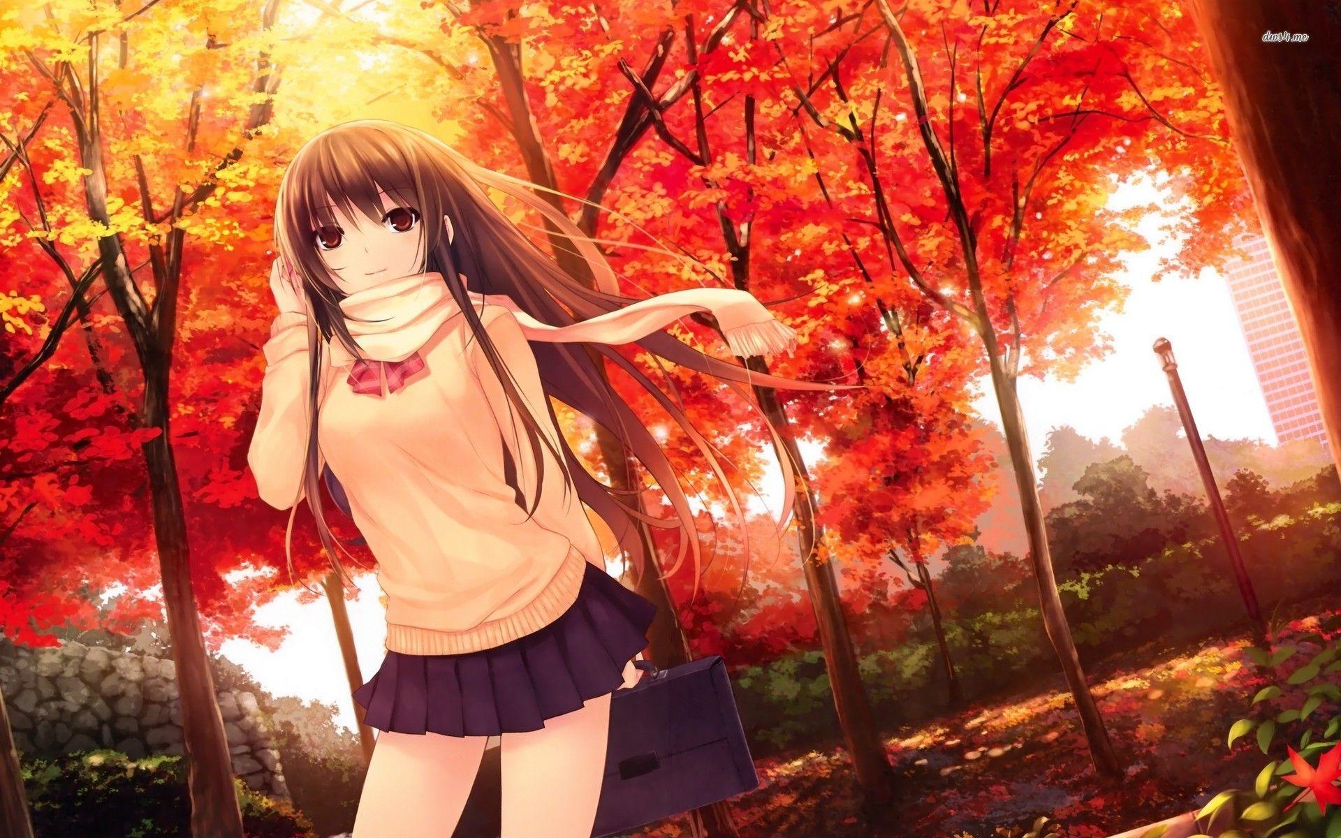 Autumn Anime Girl Wallpapers - Top Free Autumn Anime Girl Backgrounds ...