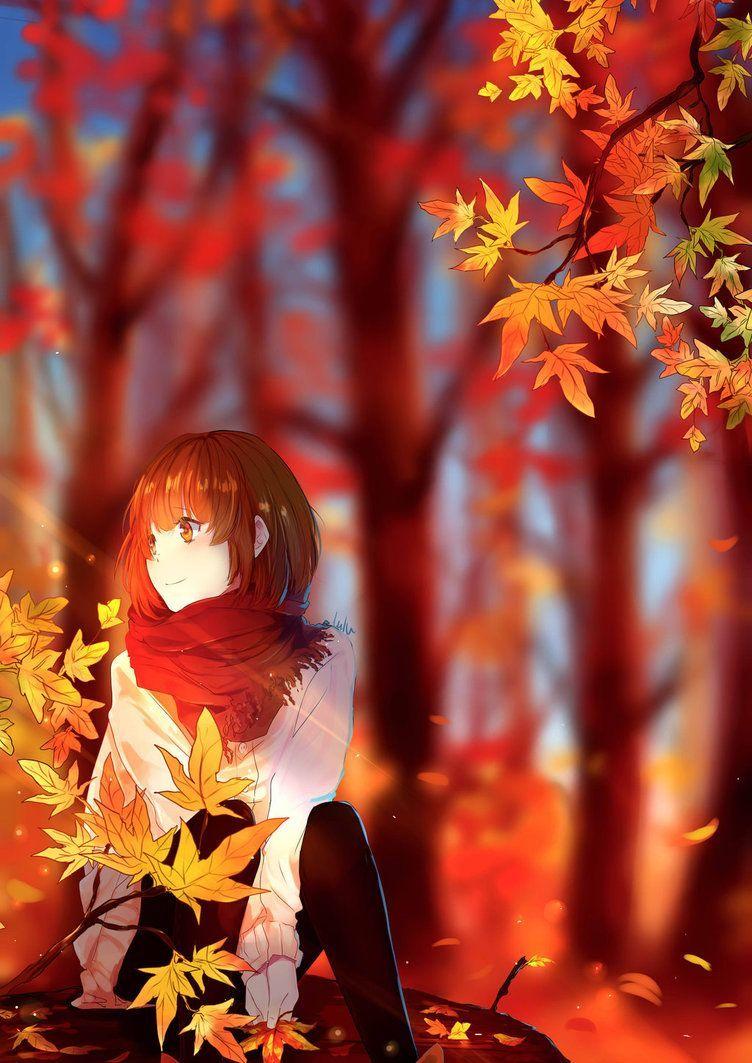 Autumn Anime Girl Wallpapers - Top Free Autumn Anime Girl Backgrounds ...