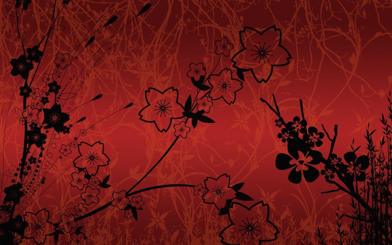 Red Wallpaper Designs For Walls