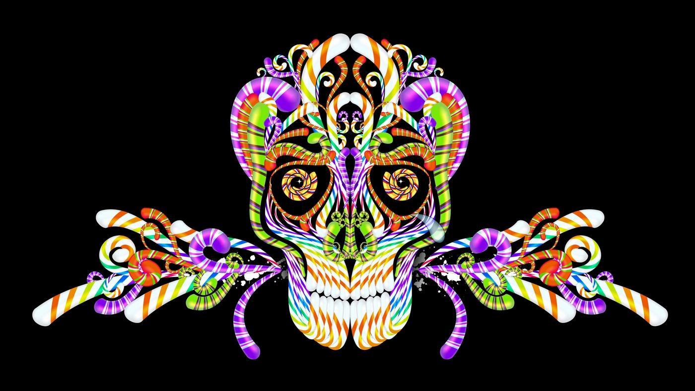 3D Colorful Skull Wallpapers - Top Free 3D Colorful Skull Backgrounds ...