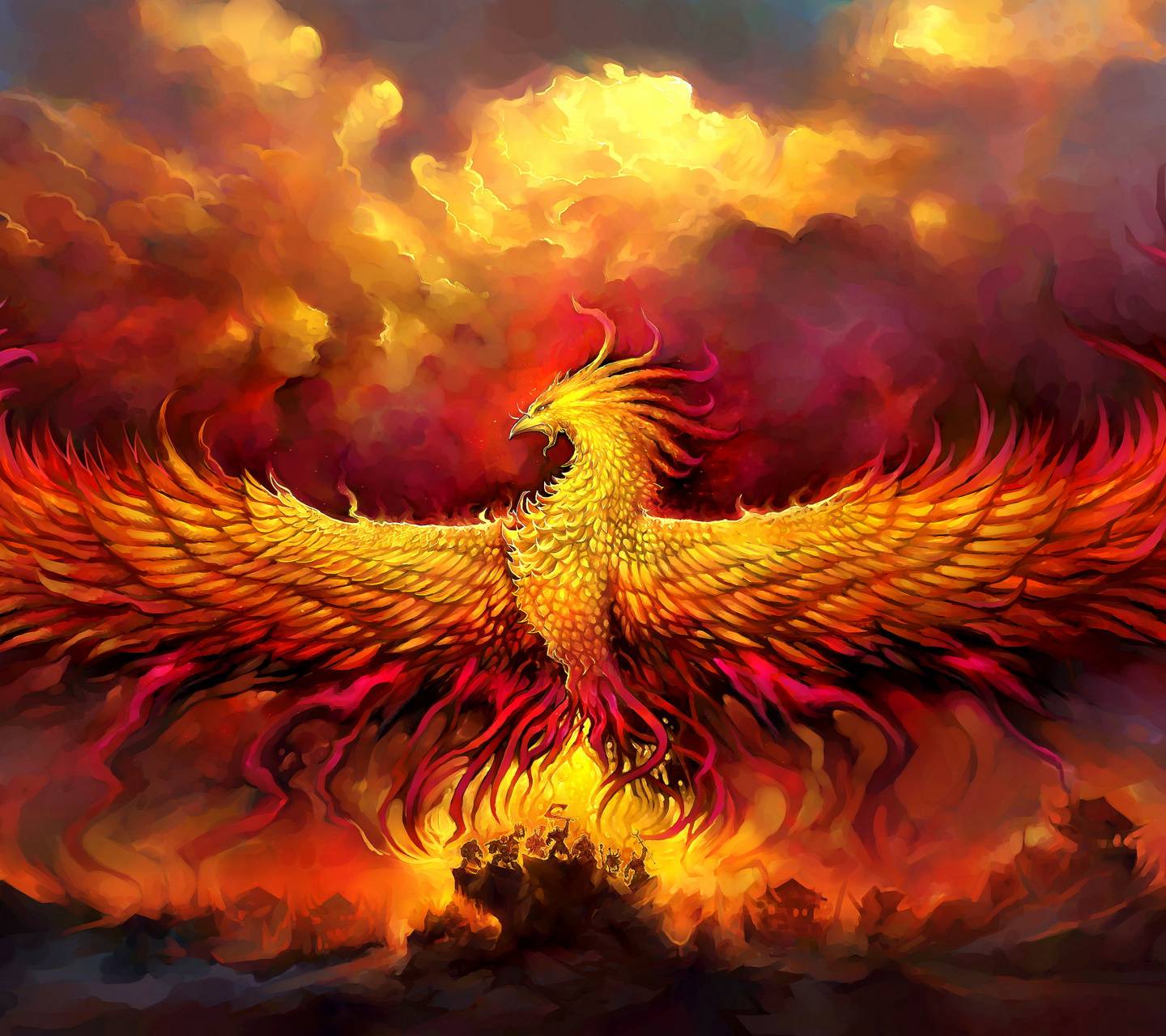 Dragon Phoenix Wallpapers - Top Free Dragon Phoenix Backgrounds ...